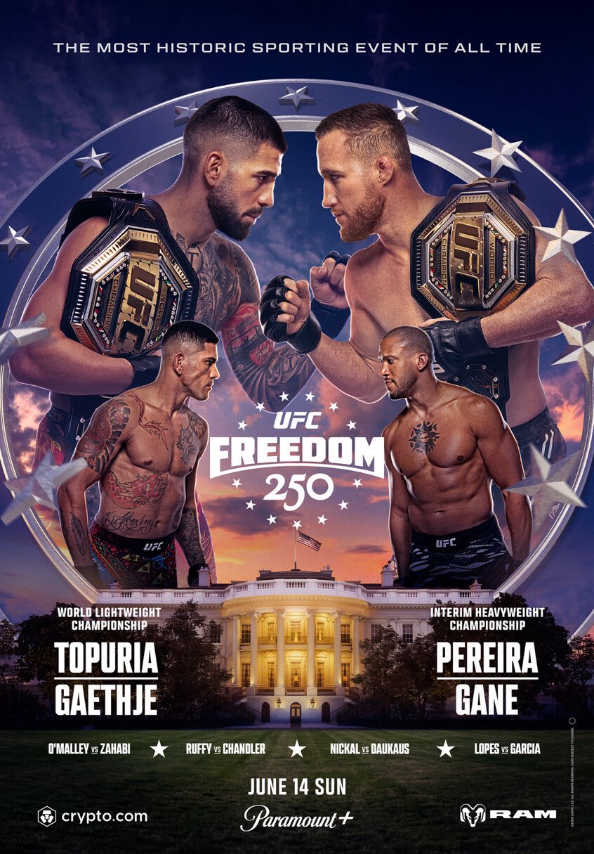 La espectacular promo y el póster de la Casa Blanca con el Topuria ...