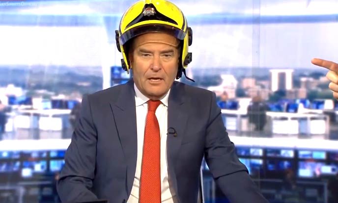 Fireman Jeff! Sky Sports presenter Jeff Stelling's comical stunt after ...