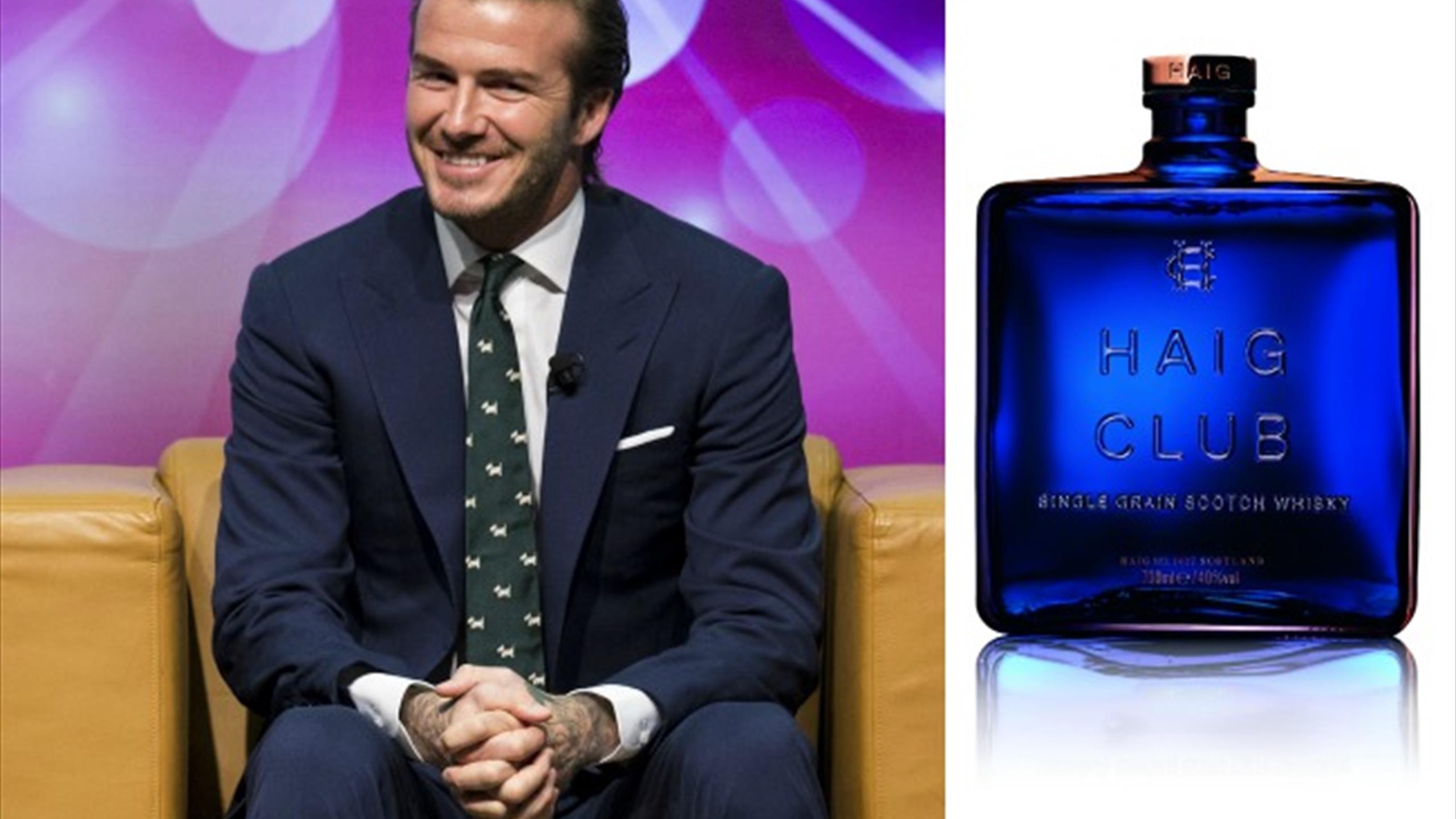 David Beckham lance son whisky - Eurosport